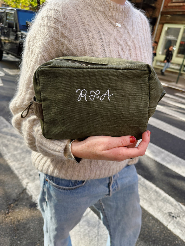 Embroidered Perfect Dopp Kit – Alex Mill