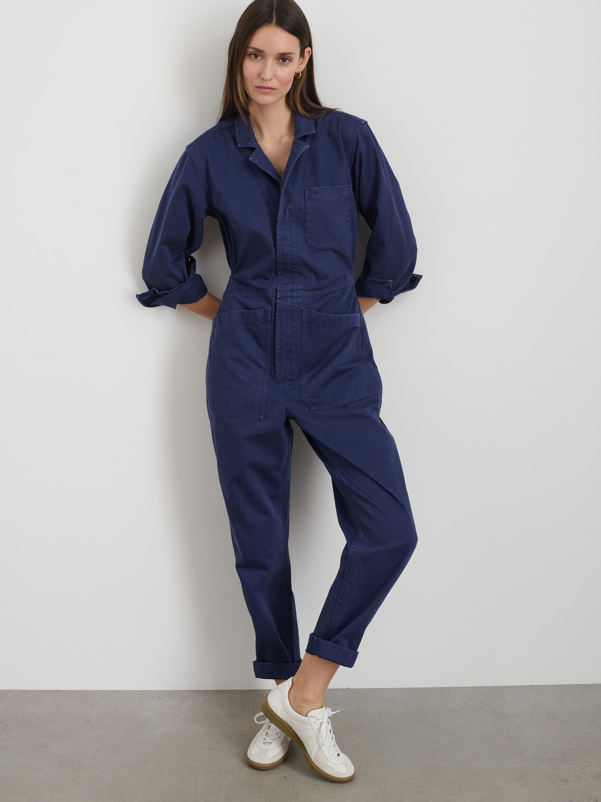 Standard Zip Jumpsuit in Herringbone – Alex Mill