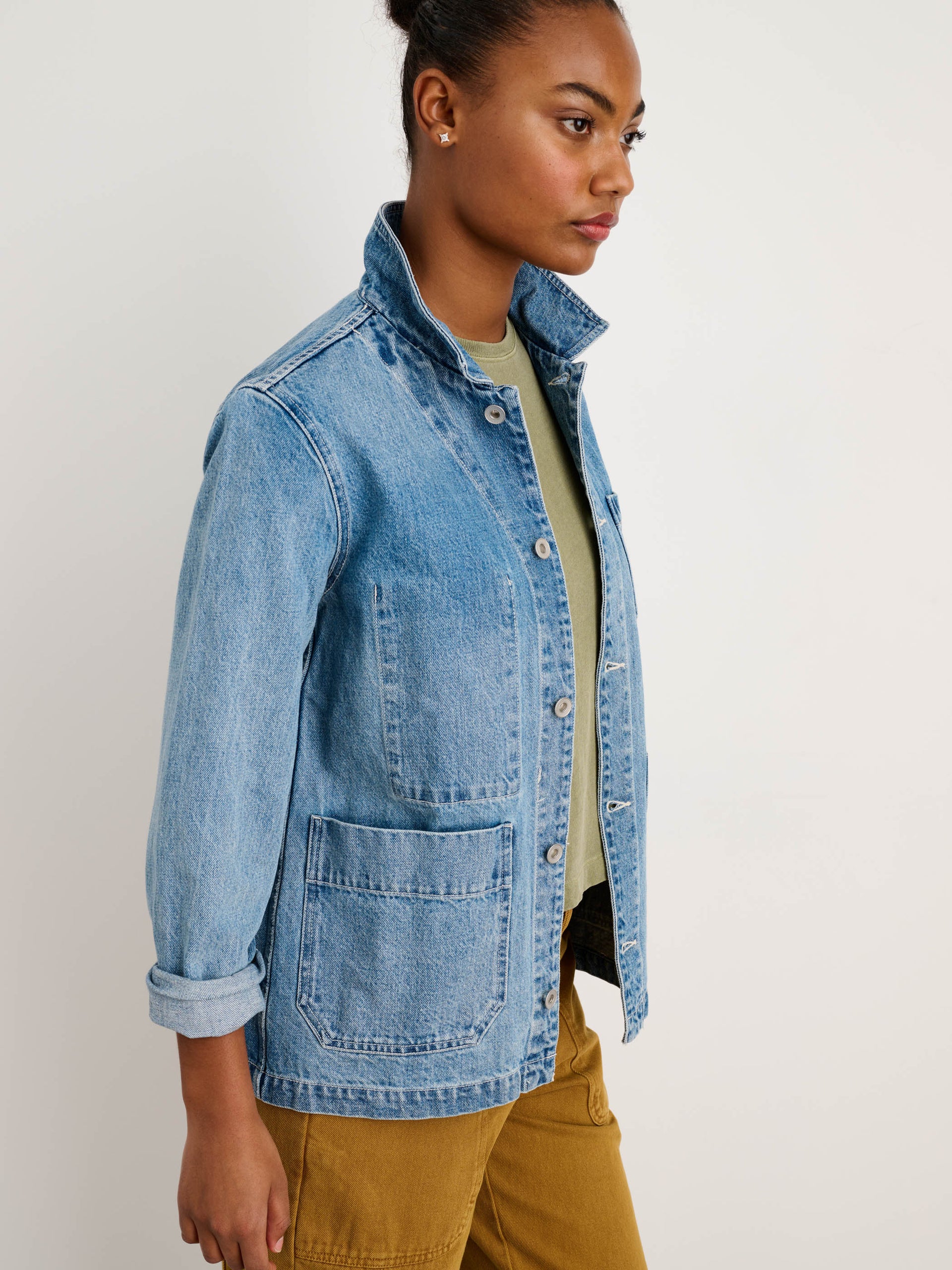 Britt Work Jacket in Denim – Alex Mill